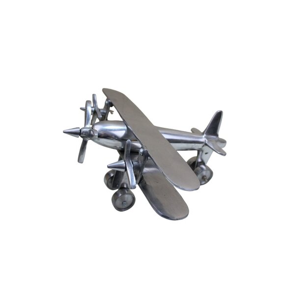 Unbranded | Accents | Aluminum Airplane Prop Plane Figurine Moving ...